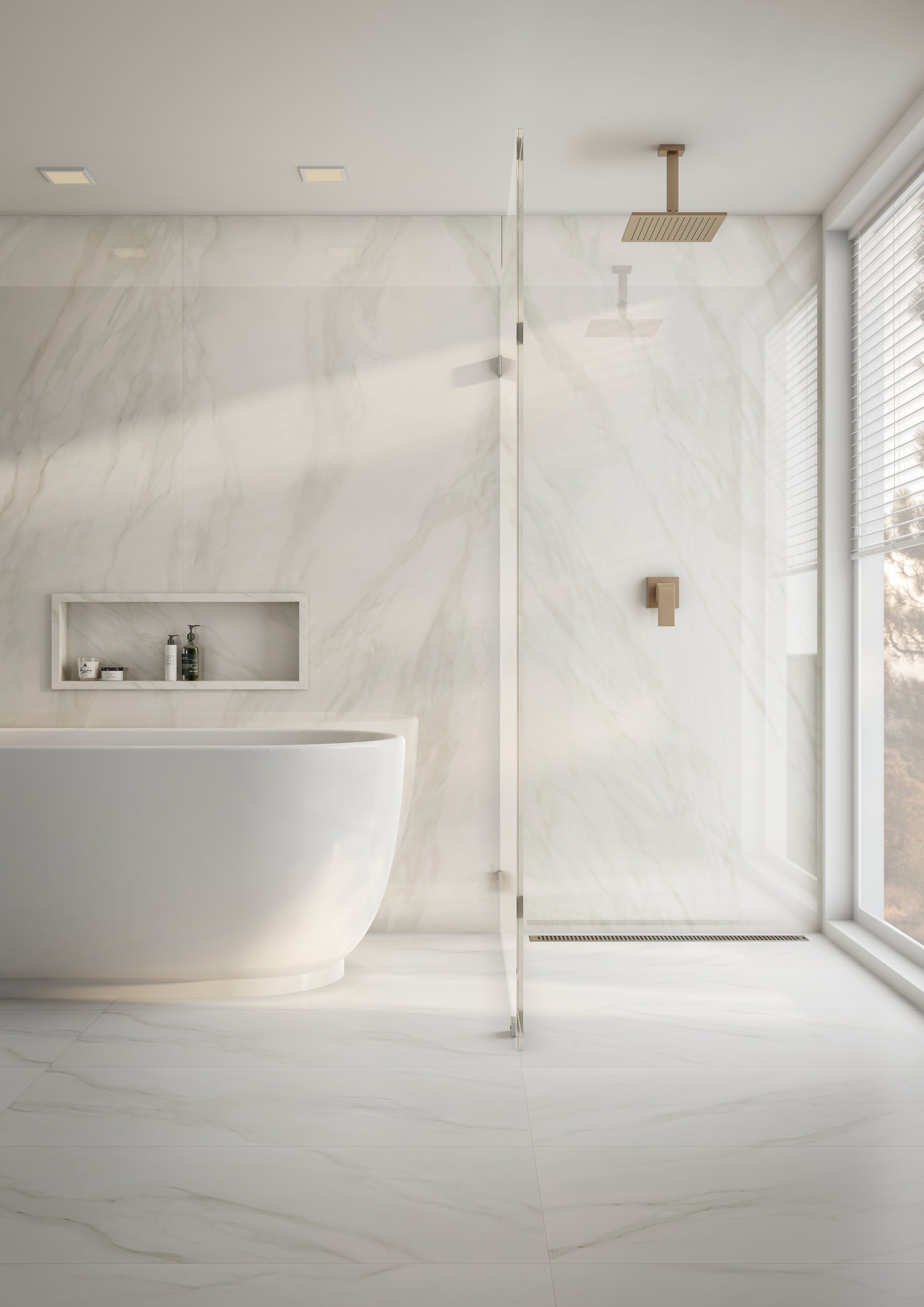 Coating Bianco Covelano 60x120 Polished Rectified - Portobello